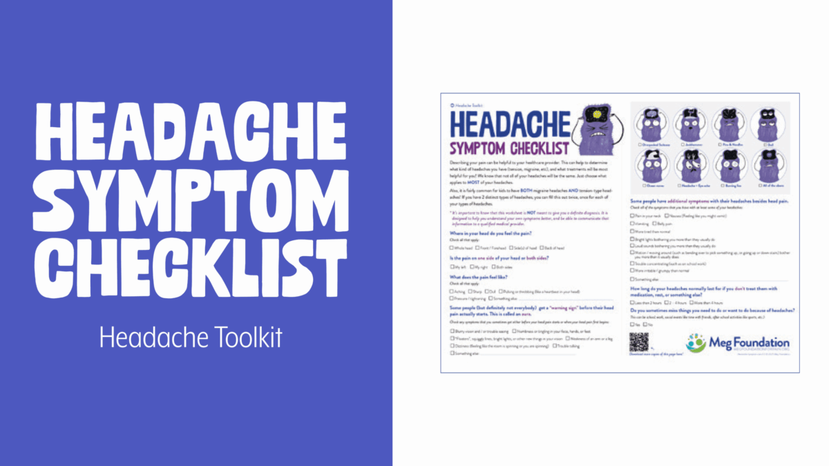 Headache Action Plan Cheat Sheet | Meg Foundation