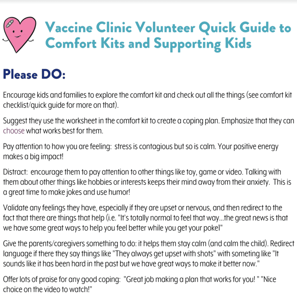 Vaccine Clinic Training Information | Meg Foundation
