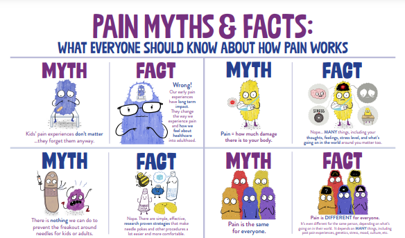 Pain Myth & Fact Poster | Meg Foundation